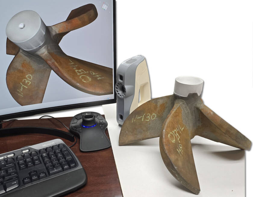 Power Boat Propeller • St Louis 3D Scanning & Reverse Engineering Services
